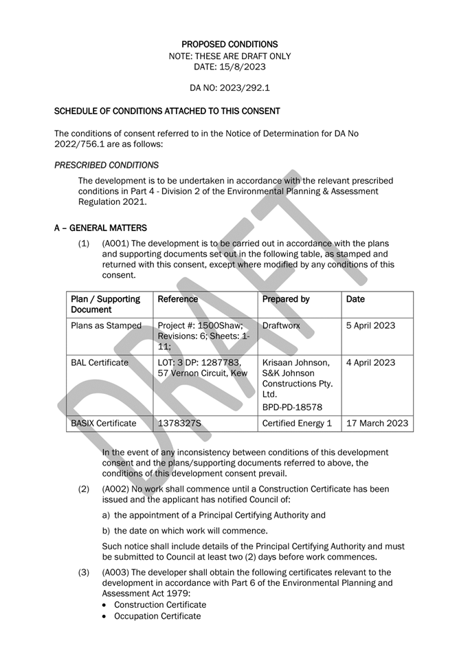 Agenda of Development Assessment Panel - Tuesday, 15 August 2023
