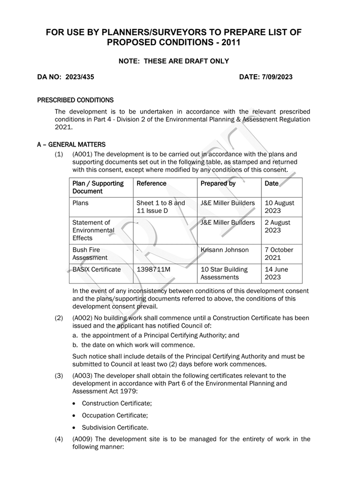 Agenda of Development Assessment Panel - Wednesday, 20 September 2023